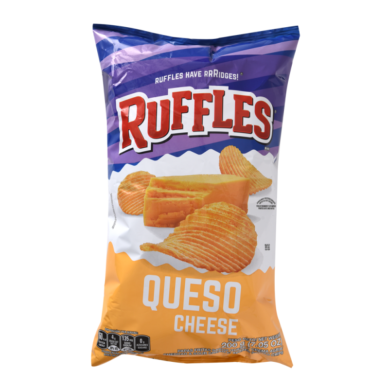 RUFFLES® Queso Cheese Flavored Potato Chips Ruffles, 48% OFF