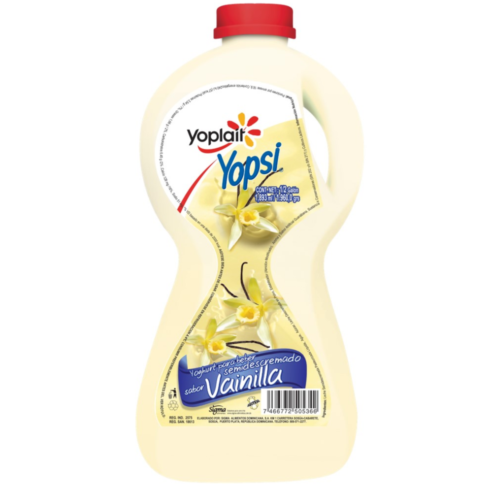 Yogurt Yoplait Yopsi Vainilla 0.5 GL - Precio en RD | SupermercadosRD