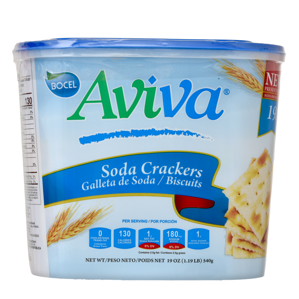 Galletas De Soda Cubo Aviva 18 Und 540 GR - Precio en RD | SupermercadosRD