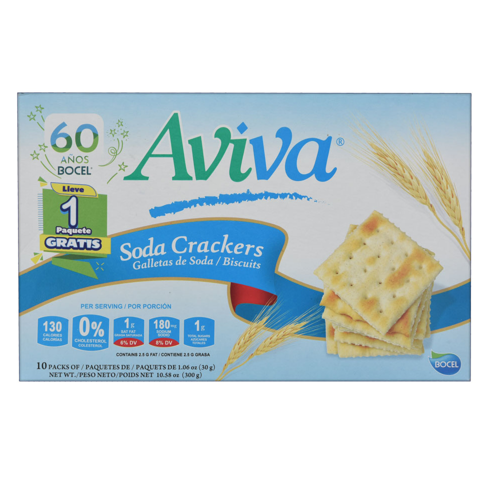 Galleta Aviva Soda 10 Und 300 GR - Precio en RD | SupermercadosRD
